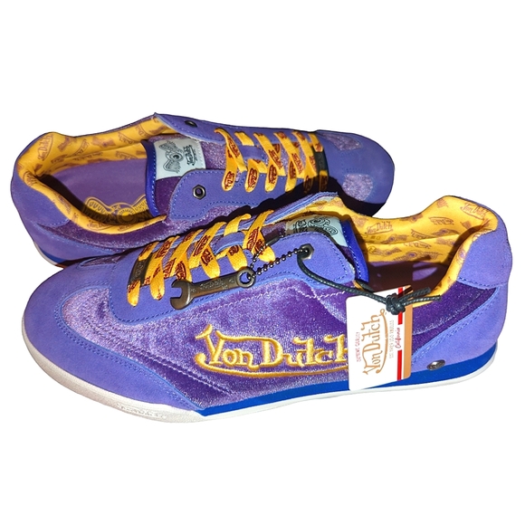 Von Dutch | Shoes | Rare Von Dutch Lakers Purple Vintage Velvet ...